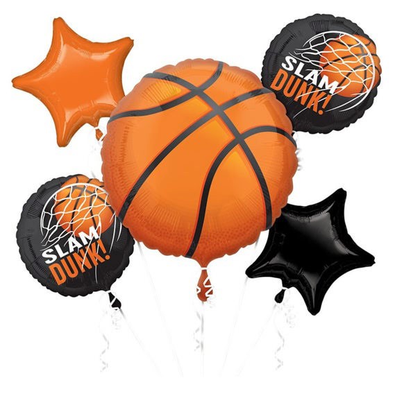 Basketball Slam Dunk Sports Party Balloon Bouquet