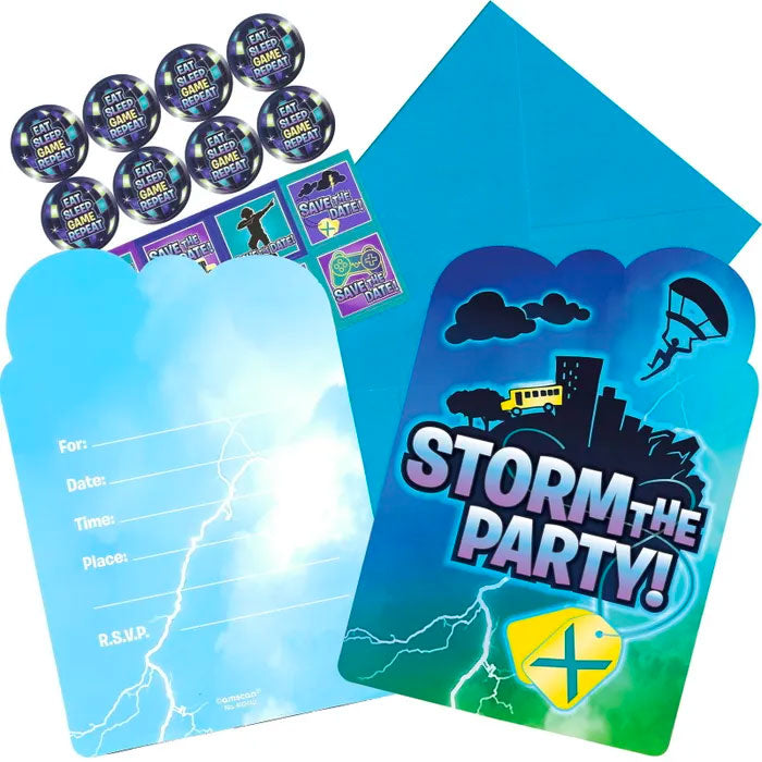 Battle Royal Birthday Party Invites