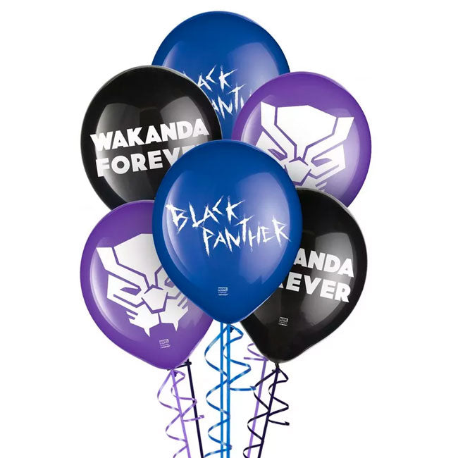 Black Panther Wakanda Latex Balloons | Party Corner