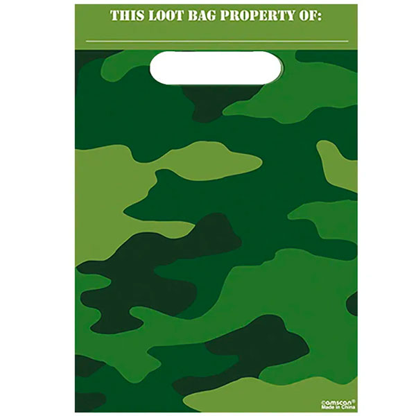 Camouflage Loot Bags Party Supplies | Party Corner