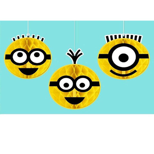 Despicable Me Minion Honeycomb Decorations