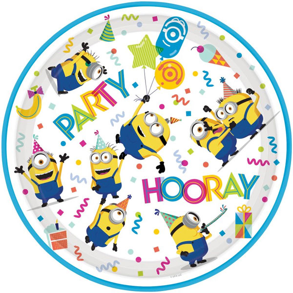 Despicable Me Minions Round Dinner Plates Party Supplies I Party Corner