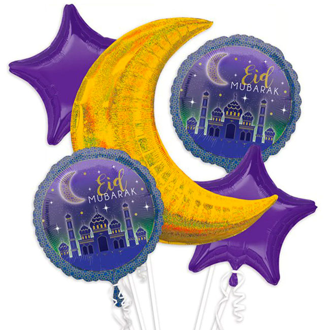 Eid Foil Balloon Bouquet Party Supplies | Party Corner