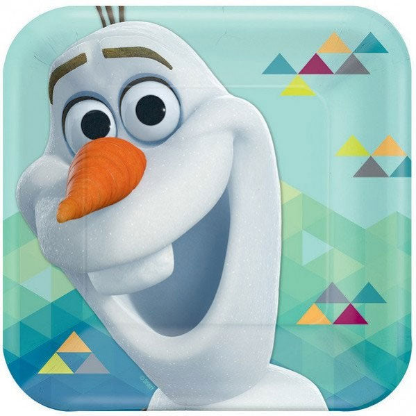 Frozen Olaf Beverage Plates
