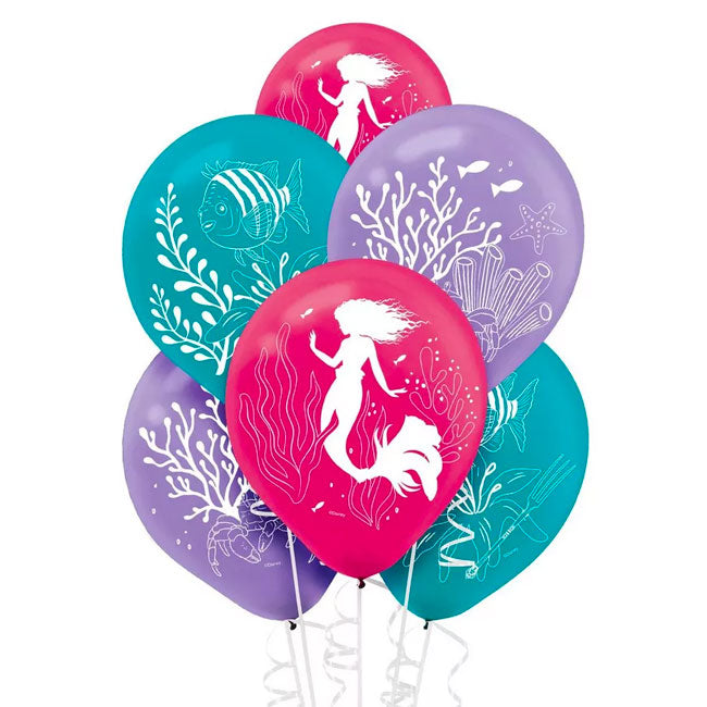 Little mermaid Latex Balloons Party Supplies | Party Corner