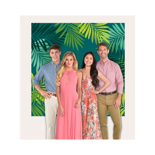 Hawaiian Paradise Palm Tree Scene Setter