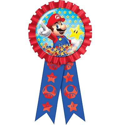 Super Mario Award Ribbon Party Supplies | Party Corner