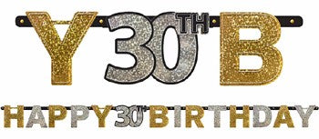 30th Birthday Party Banner Decoration