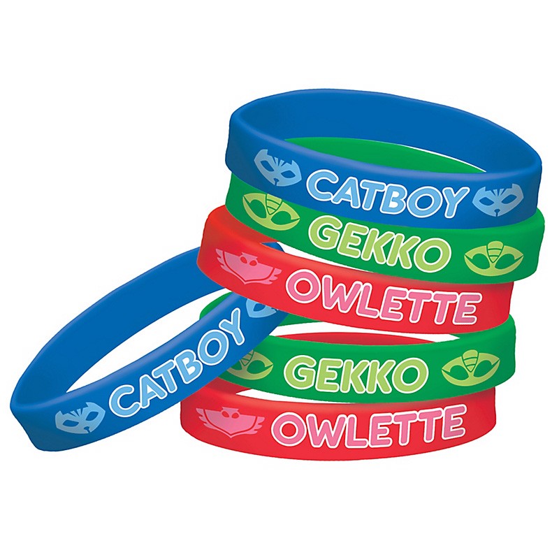 PJ Masks Rubber Bracelets Party Supplies | Party Corner