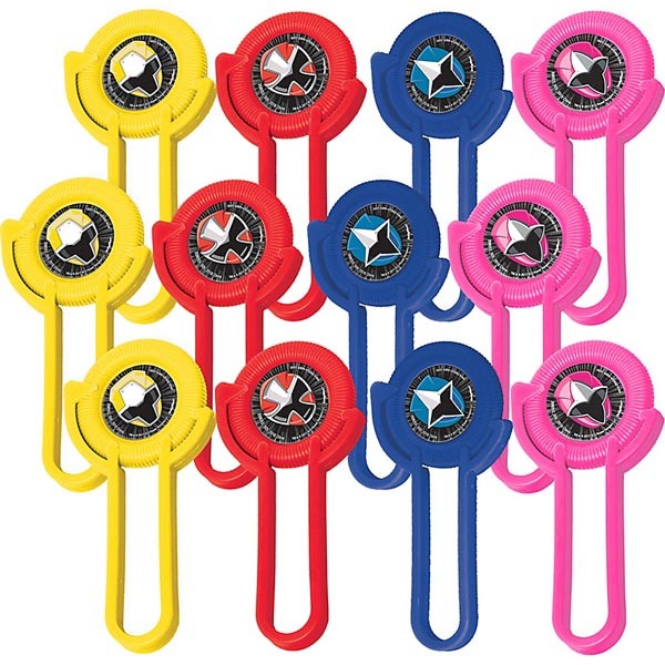 Power Rangers Disc Shooters pack of 12.