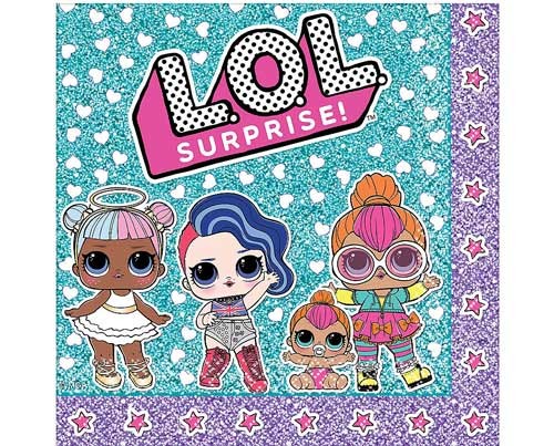 LOL Surprise Lunch Napkins Pack Of 16