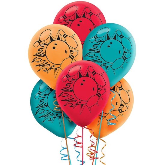 Bowling Latex Balloons Party Supplies | Party Corner