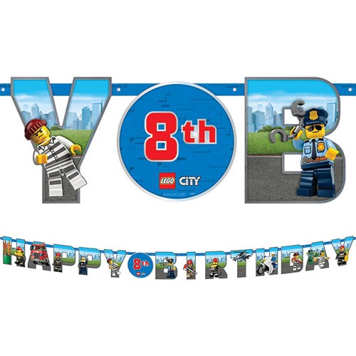 Lego City Birthday Banner Party Supplies | Party Corner