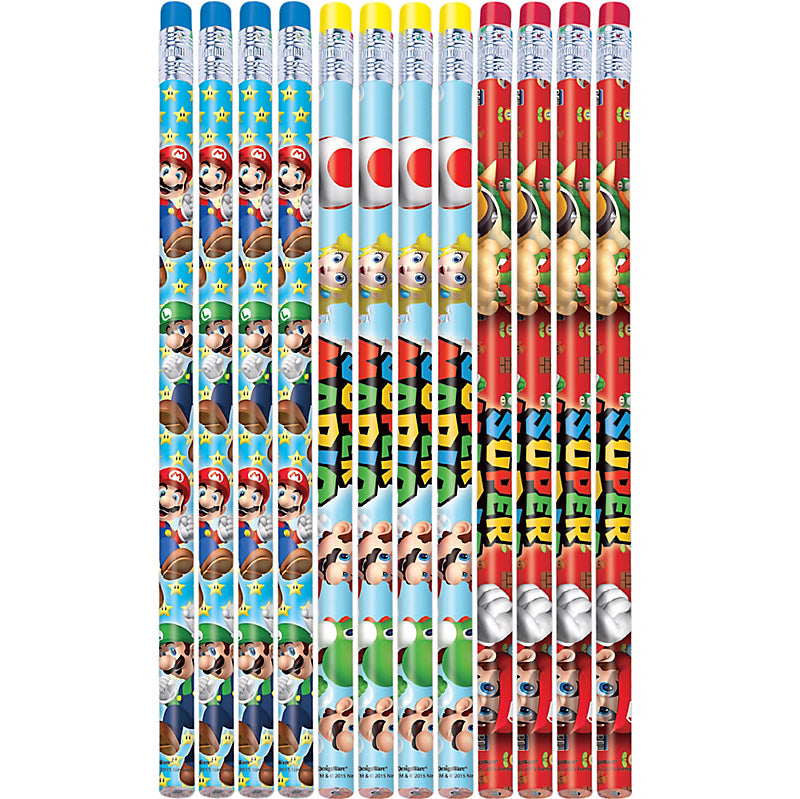 Super Mario pencils favour Party Supplies | Party Corner