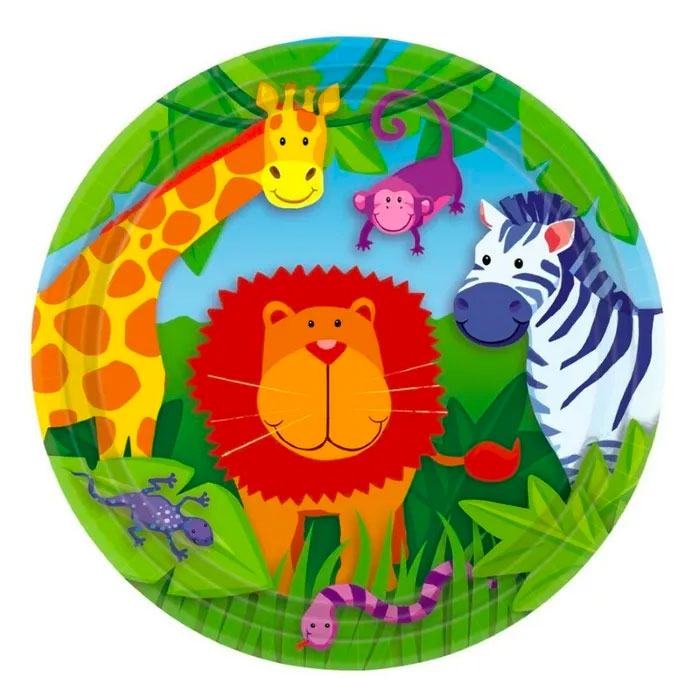 Jungle Animals Dinner Plates Party Supplies | Party Corner