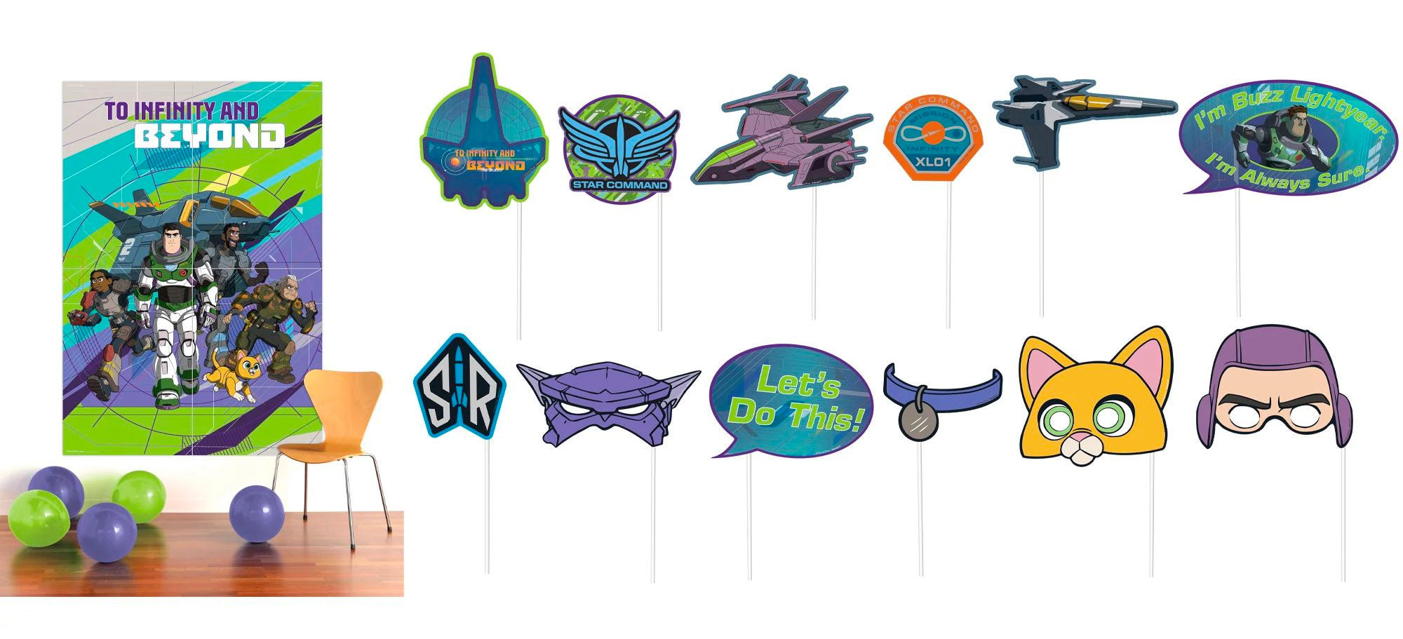 Toy Story Lightyear scene Setter With Photo Props